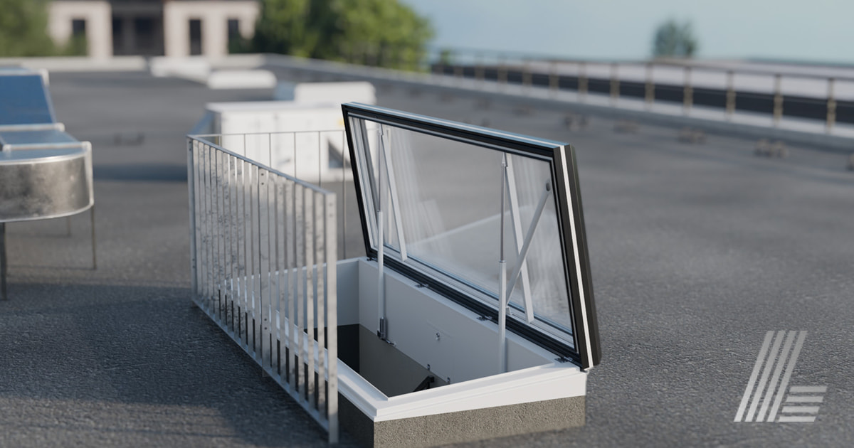 LAMILUX Flat Roof Access Hatch Service FE | LAMILUX